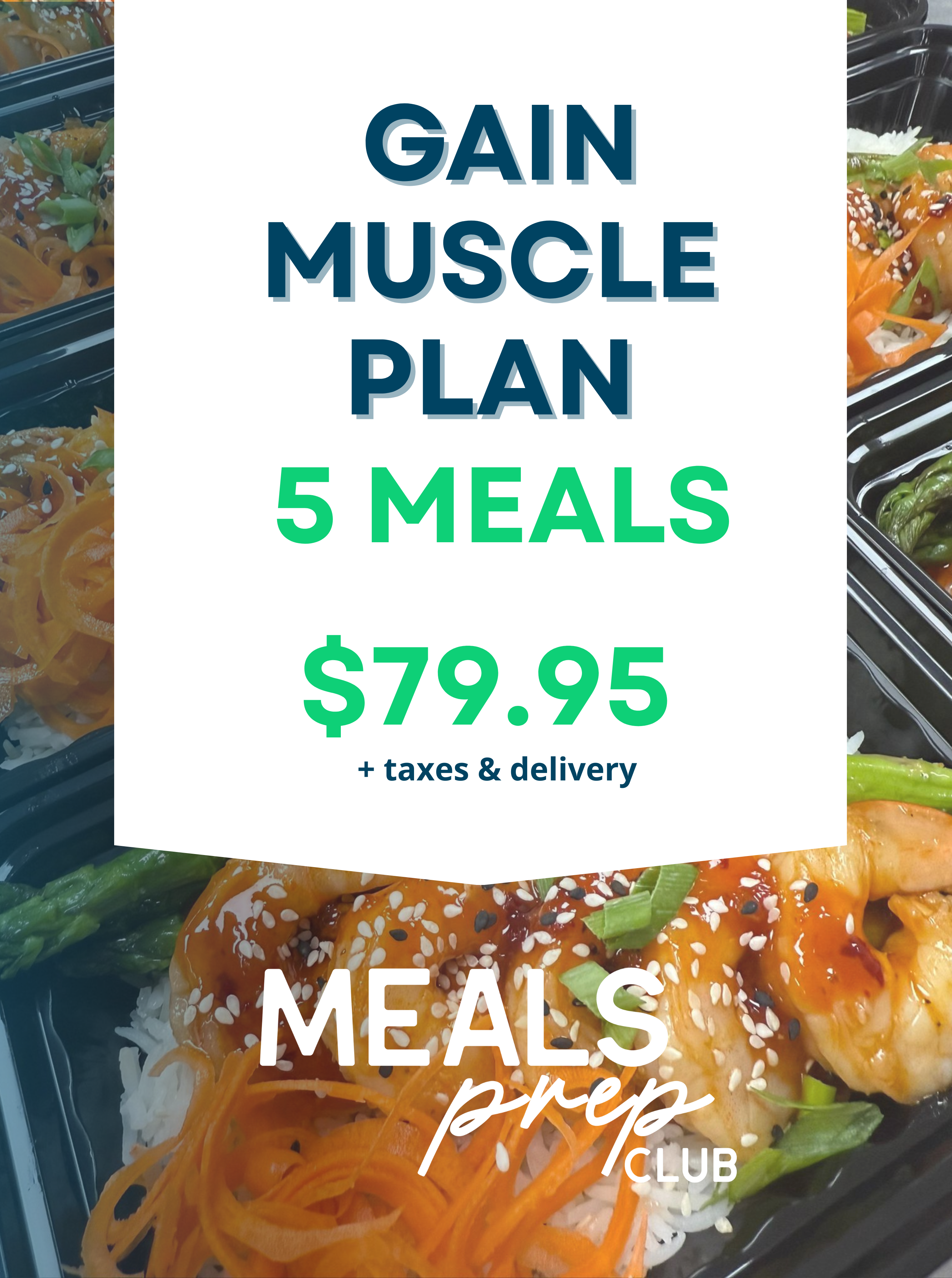 Muscle Gain 5 Meal Plan | High-Protein Prepared Meals for Strength & P ...